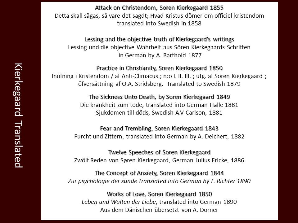Kierkegaard translated – Søren Kierkegaard: A Christian